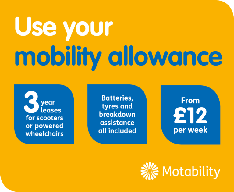 Motability Scheme: Lease a scooter or powered wheelchair